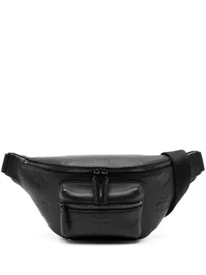 Mcm Fursten Leather Belt Bag - Black