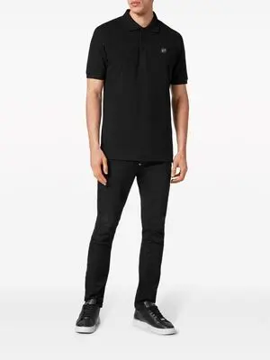 Philipp Plein Gothic Plein Cotton Polo Shirt