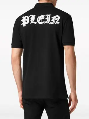 Philipp Plein Gothic Plein Cotton Polo Shirt