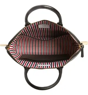 Thom Browne Slim Pebbled Leather Briefcase