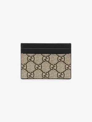Gucci Brown Kingsnake Leather Card Holder