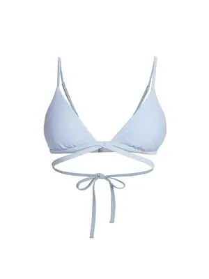 Simkhai Harlen Strappy Triangle Bikini Top Marina Blue