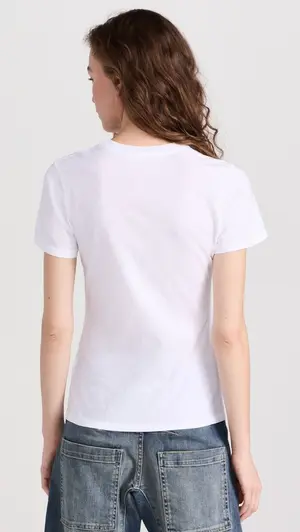 NILI LOTAN Mariela Crewneck Tee - White