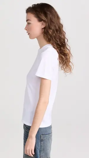 NILI LOTAN Mariela Crewneck Tee - White