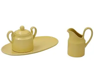 TEMP-TATIONS Woodland 3 Piece Cream And Sugarset - One-color