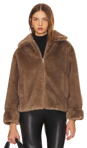 Heartloom Sari Faux Fur Coat