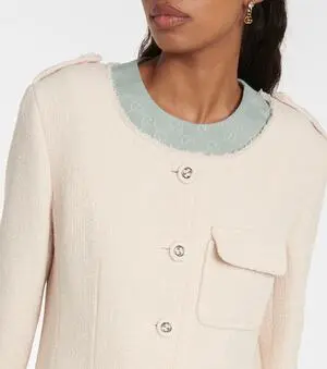 Gucci Embellished Wool-blend Bouclé Coat