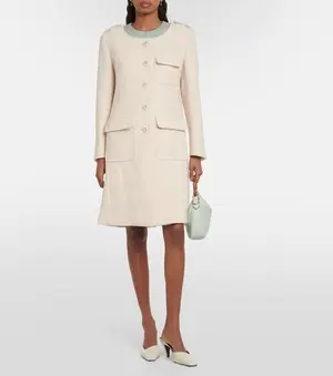 Gucci Embellished Wool-blend Bouclé Coat
