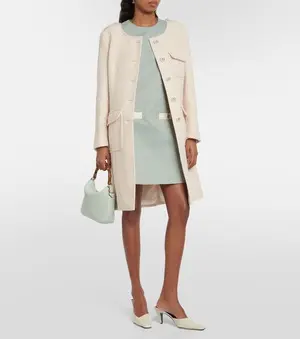 Gucci Embellished Wool-blend Bouclé Coat