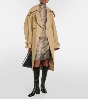 Sportmax Ricamo Cotton Trench Coat