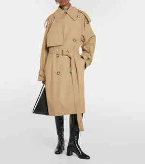 Sportmax Ricamo Cotton Trench Coat