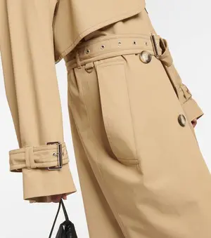 Sportmax Ricamo Cotton Trench Coat