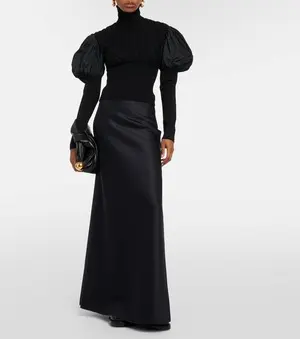 Max Mara Clavier Cotton-blend Jersey Maxi Skirt
