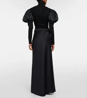 Max Mara Clavier Cotton-blend Jersey Maxi Skirt