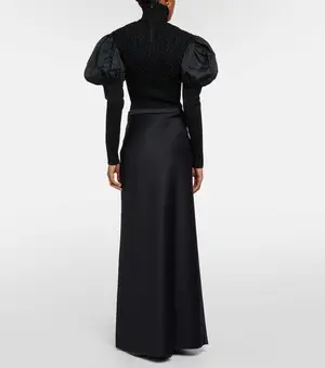 Max Mara Clavier Cotton-blend Jersey Maxi Skirt