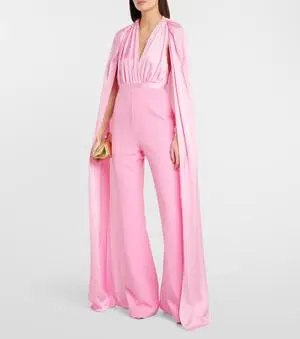 Safiyaa Bianca Caped Jumpsuit