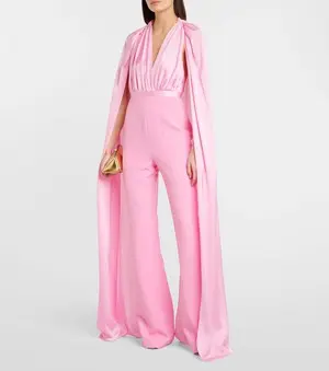 Safiyaa Bianca Caped Jumpsuit