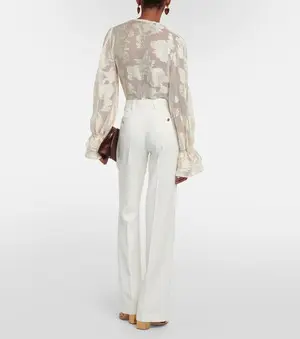 Etro Mid-rise Flared Trousers