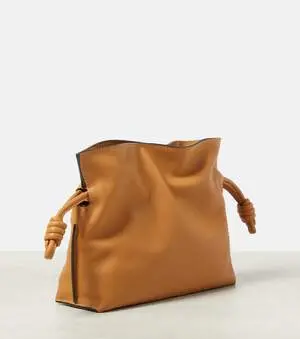 Loewe Flamenco Mini Leather Clutch - Brown