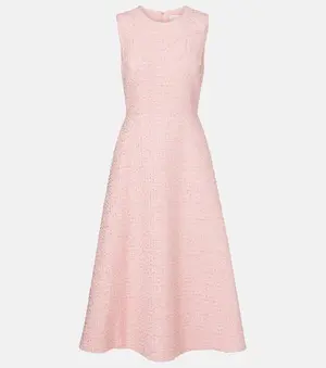 Carolina Herrera Bow-detail Midi Dress - Pink