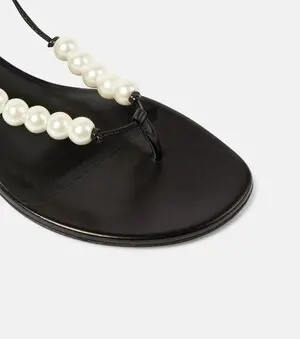 Magda Butrym Faux Pearl Leather Sandals