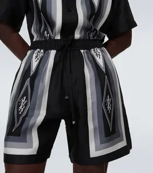 Amiri Diamond Silk Shorts