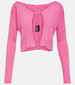 Jacquemus La Maille Pralù Longue Cardigan - Pink