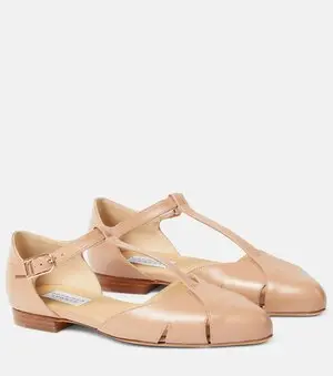 Gabriela Hearst Harlow Leather Ballet Flats - Black