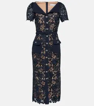 SELF-PORTRAIT Lace Midi Dress