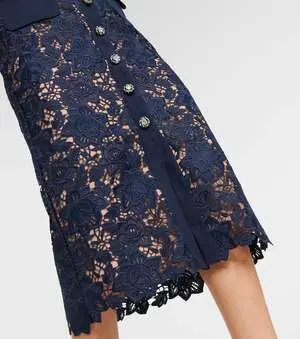 SELF-PORTRAIT Lace Midi Dress
