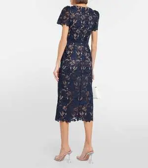 SELF-PORTRAIT Lace Midi Dress
