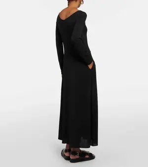 Max Mara Valido Pleated Maxi Dress