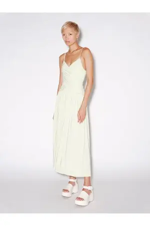 Rosetta Getty Ruched Slip Dress