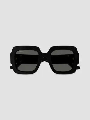 Gucci Plastique 50mm Oversized Square Sunglasses