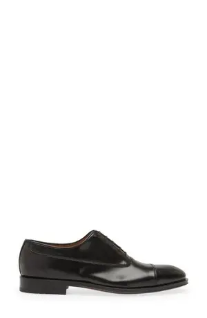 FERRAGAMO Fermin Cap Toe Oxford - Nero New Biscotto