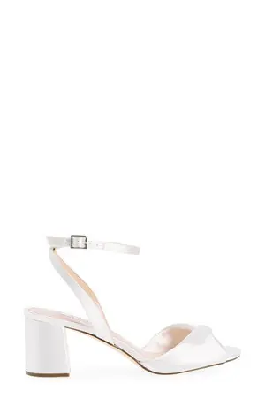 Nina Nigella Glitter Ankle-wrap Sandal - Ivory