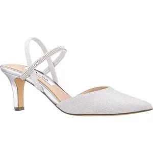 Nina Billie Slingback Pumps - Silver
