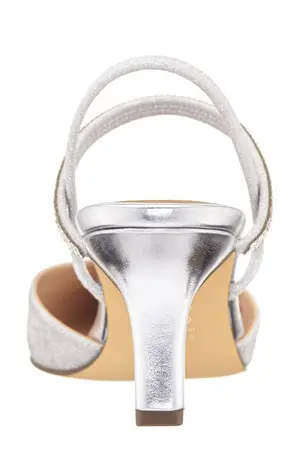 Nina Billie Slingback Pumps - Silver