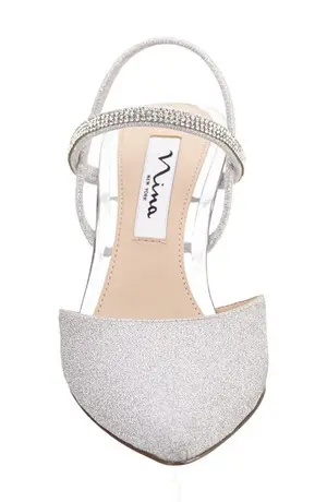 Nina Billie Slingback Pumps - Silver