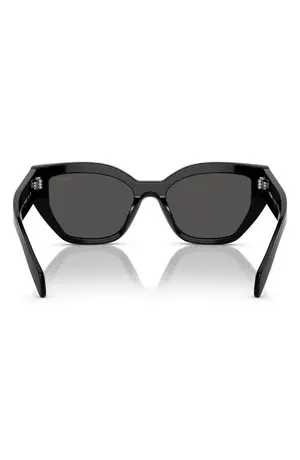 Prada 53mm Butterfly Sunglasses - Black