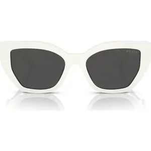 Prada 53mm Butterfly Sunglasses - Bone