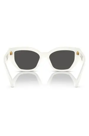 Prada 53mm Butterfly Sunglasses - Bone