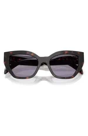 Prada 53mm Butterfly Sunglasses - Grey