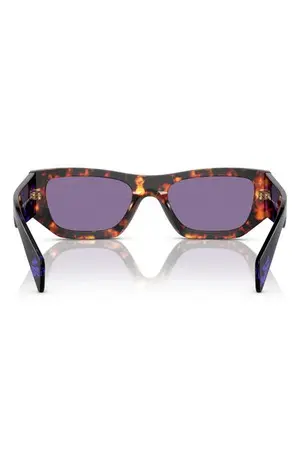 Prada 53mm Pillow Sunglasses - Havana