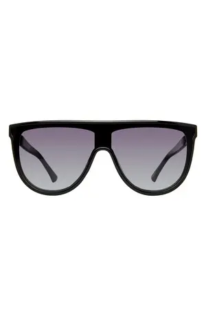 Kurt Geiger Kurt Geiger London Regent Shield Sunglasses Black/ Grey Shad Violet