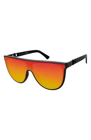 Kurt Geiger Regent Shield Sunglasses - Black/rainbow