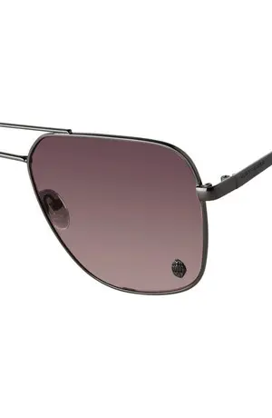 Kurt Geiger 61mm Navigator Sunglasses - Dark Ruth/mauve Gradient