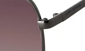 Kurt Geiger 61mm Navigator Sunglasses - Dark Ruth/mauve Gradient