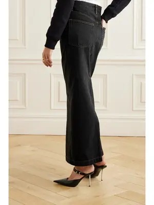 Wardrobe.NYC Denim Maxi Skirt - Black