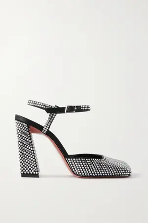 Amina Muaddi Amina Muaddi Charlotte Crystal-Embellished Pumps Multi